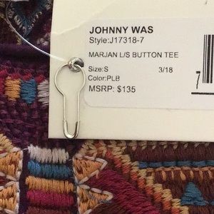 Johnny Was | Tops | Giftable Johnny Was Marjan Embroidered S New | Poshmark